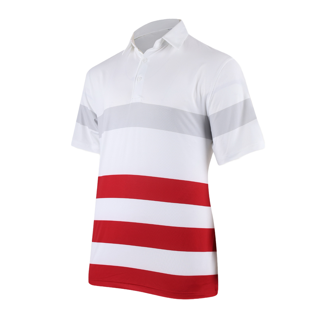 This polo is crafted from breathable Repreve recycled poly sourced by ...