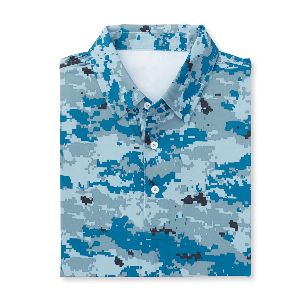 Blue Digital Camo Shirt